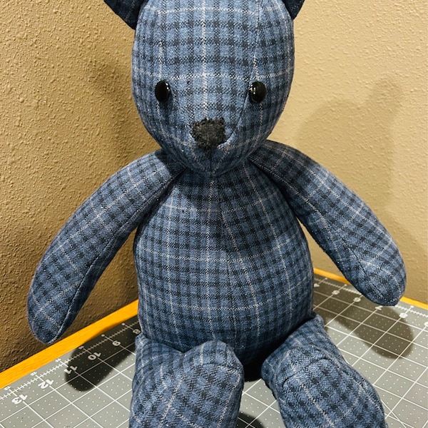 Memory Bear Easy 18" Sewing Pattern Simple Bear Pattern Sewing Pattern ...