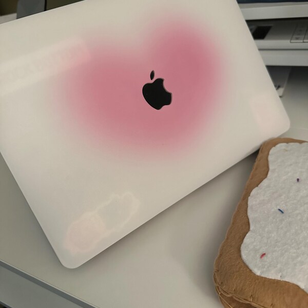 Cute Pink Heart MacBook Case Hard Protective Laptop Cover for Mac 16 15 ...