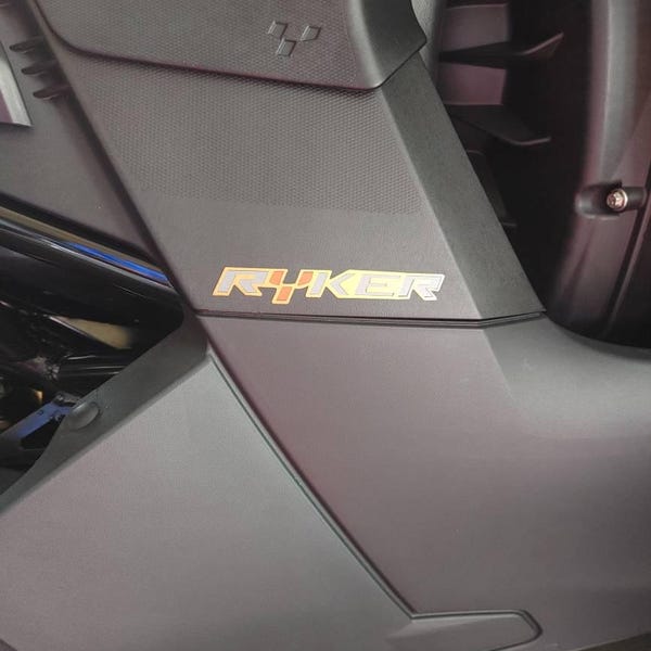 Hood Panel Decals Name Decals Ryker Motorcycle Custom Vinyl Decal ...
