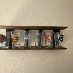 Pint Beer Glass24 Display Natural/black Oak - Etsy