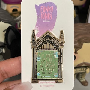 Magic Mirror Hard Enamel Pin Enamel Pin Wizard | Etsy