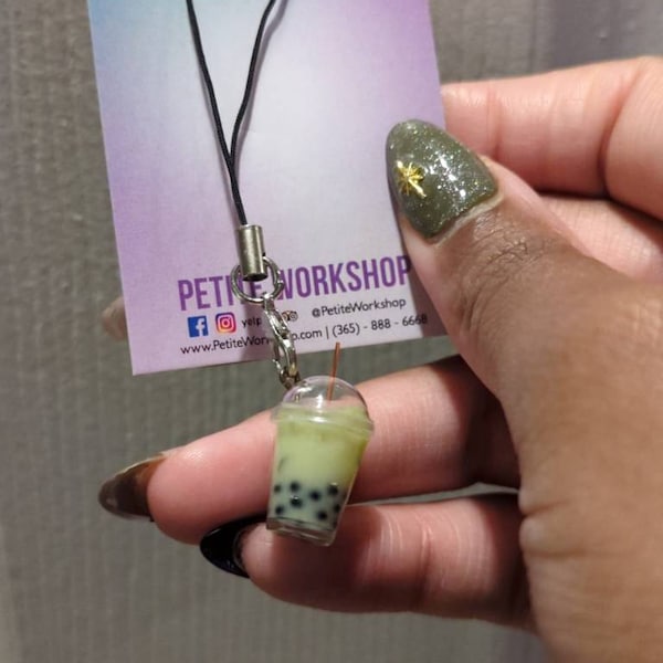 Mini Drink Boba Bubble Tea Keychain - Etsy