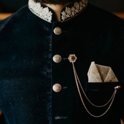 6 DIFFERENT MODELS / Handmade Jacket Chain Brooch / Men's Jewellery ...