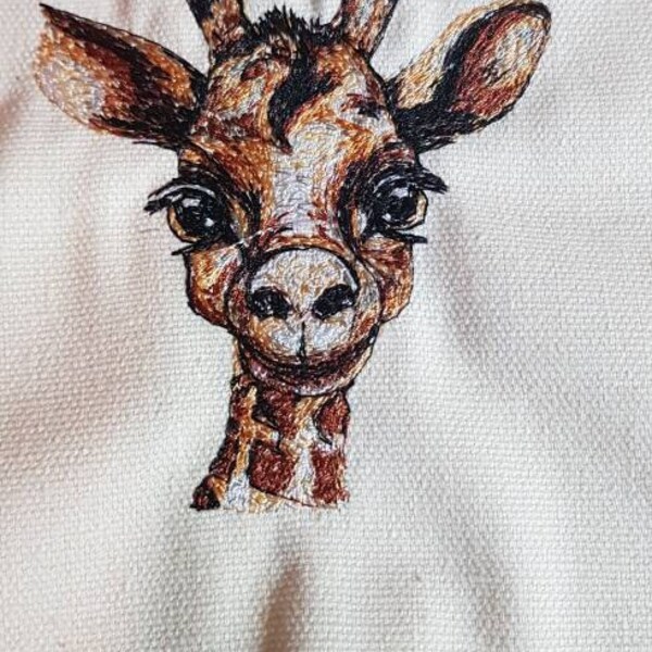 Super Realistic Giraffe Embroidery Designs. Two Designs. Machine ...