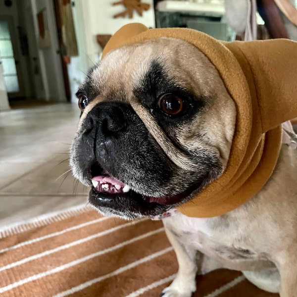 Frenchiestore Organic Dog Frenchie Ear Warmers | Fawn Frenchie - Etsy