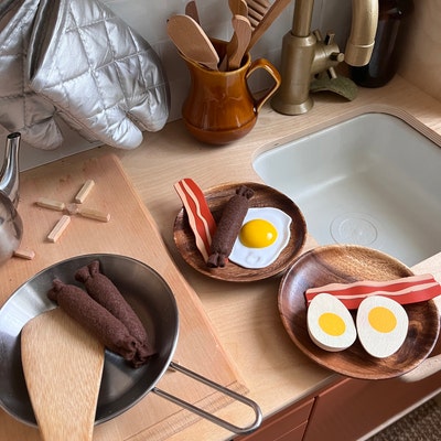 Felt Food Play Pancake, Pretend Play Food, Breakfast, Toy Kitchen Foods ...