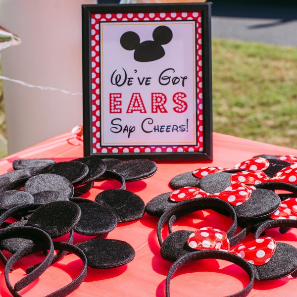 Mickey Mouse Party Signs - Instant Download Mickey Mouse Party Signs ...