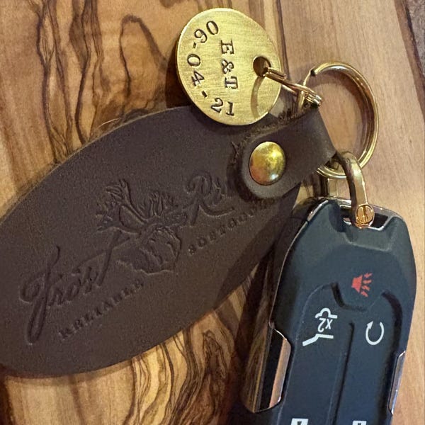 Custom Hand Punched Brass Tag - Hand Stamped Key Tag - Key Fob - Pet ...