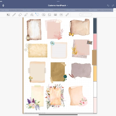 Pastel Digital Paper, Multi-colored, College Ruled, Lined Paper ...