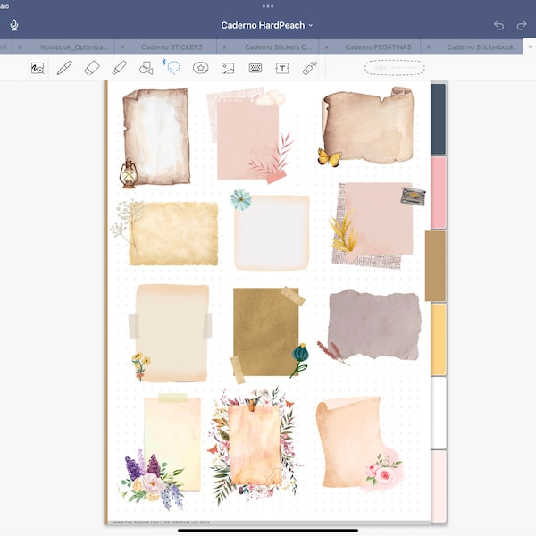 Pastel Digital Paper, Multi-colored, College Ruled, Lined Paper ...