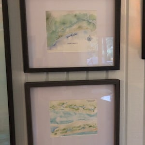 Cape Cod Watercolor Map - Etsy