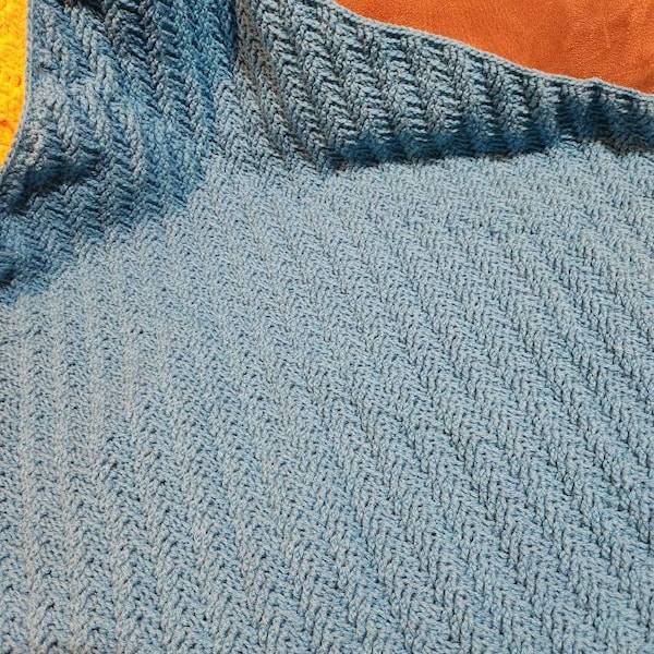 Crochet Diagonal Cable Blanket - Moments to Memories Pattern DIGITAL ...