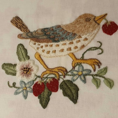 Crewel Embroidery Kit for Beginners Entitled 'kim' - Etsy