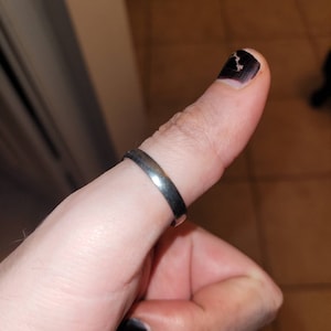 Simple Stainless Steel Ring, Basic Band, Size 7-13, Handcrafted Steel ...