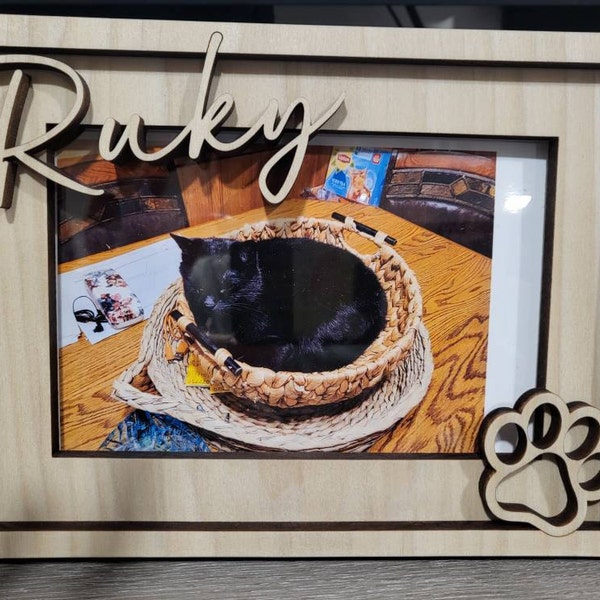 Personalized Cat Frame | Custom Cat Name Picture Frame | Gifts for Cat ...