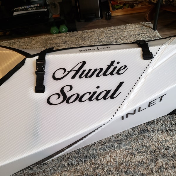 Custom Kayak Name Decal, Canoe Decals, Hull ID , Personalized Kayak ...