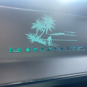 Bronco Sasquatch on the Beach Dash Decal - Etsy