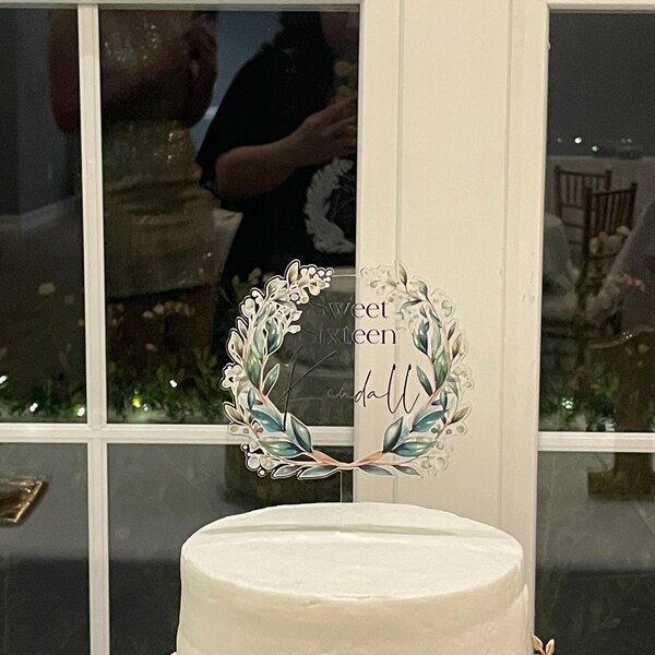 Wedding Logo Cake Topper, Monogram Cake Topper, Mr Mrs Cake Topper ...