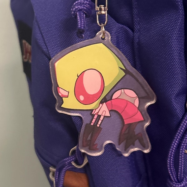 Invader Zim Tiny Phone Charms Human Zim, Dib, Gaz, GIR, Irken Zim ...