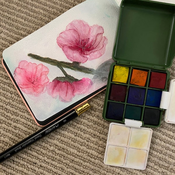 Mini Watercolor Palette, Compact, Portable Watercolour Paint Set ...