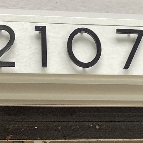 10 Inch Modern House Numbers, Acrylic Numbers, Plastic Number, Floating ...