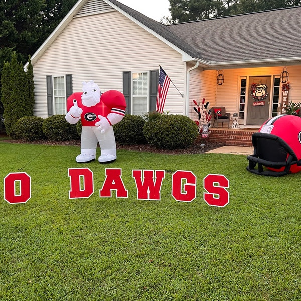 Georgia Bulldogs - University of Georgia - Football Yard Card - Game ...