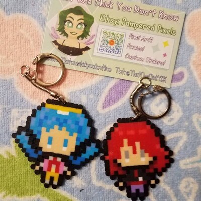 Hero Pixel Keychains - Etsy