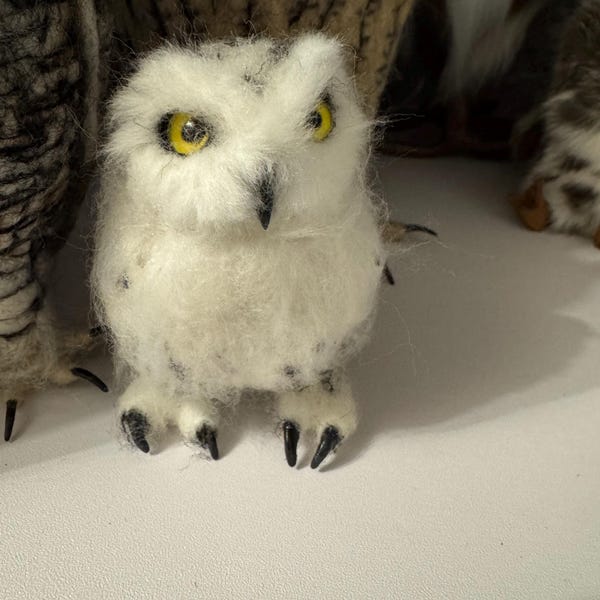 Needle Felted Baby Falcor From the Neverending Story/80's/falkor White ...