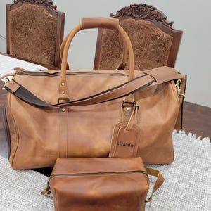 Personalized Duffle Bag Dopp Kit Bag Luggage Tag Combo Gift, Best ...