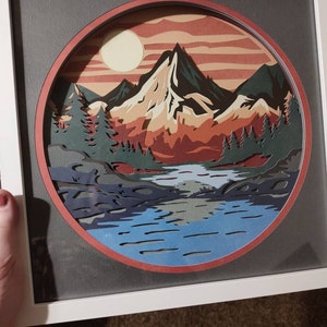 Gothic Raven Shadow Box SVG Template Crow Layered Paper Cut - Etsy