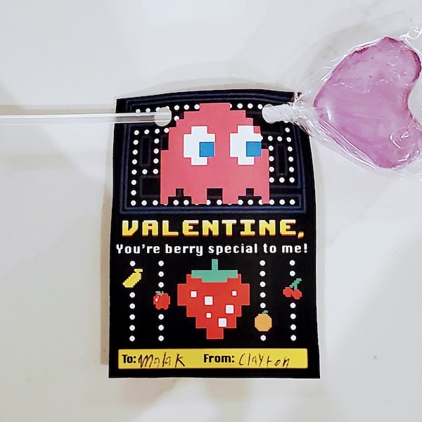 Pacman Valentines, Boy Valentine, Gamer Valentines, Valentines Day ...