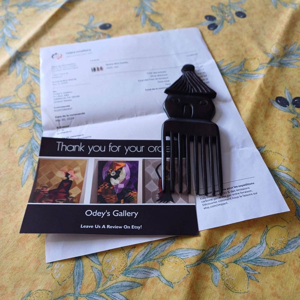 Ebony Afro Combs - Etsy