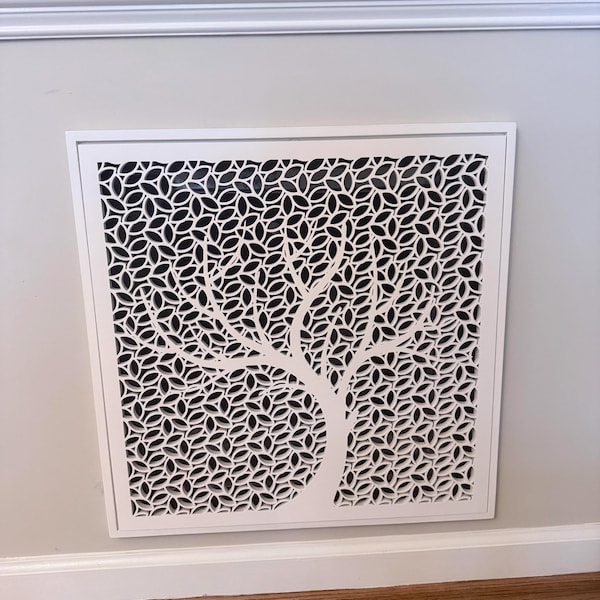 Custom Air Filter Return Cover: Unfinished MDF, Magnetic Door and Frame ...