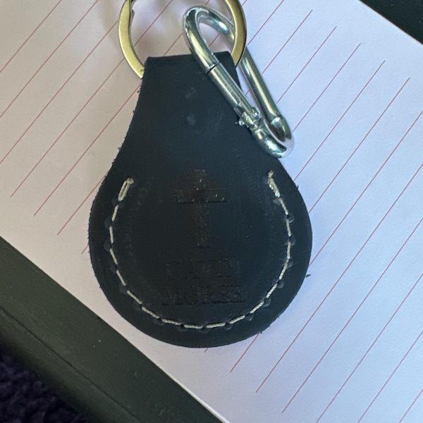 Leather AirTag Holder Case, Air Tag Key Ring, Red, Black, Brown Leather ...