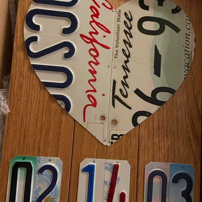 Personalized Any Year Anniversary License Plate Sign Choose Your States ...