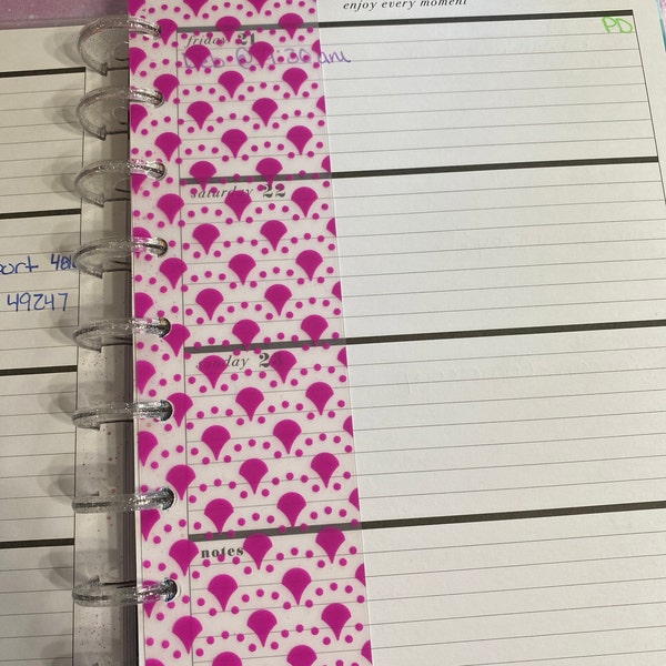 Planner Insert, Happy Planner Bookmark, Planner Supplies, Daily Planner ...