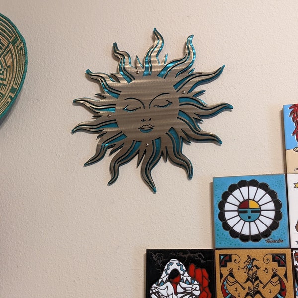 Sun in Splendor Metal Wall Art: Southwest Decor - Etsy