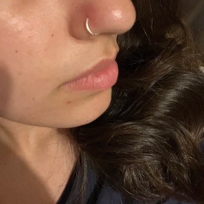 Solid 9ct Gold Nose Ring Hoop Cartilage Septum 5mm 6mm 7mm 8mm 9mm 0 ...