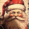 Primitive Distressed Vintage Santa Face Christmas Decor Sign Metal ...
