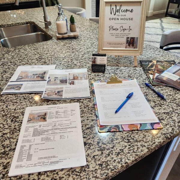 Open House Welcome Sign, Open House Sheet Printable, Real Estate ...