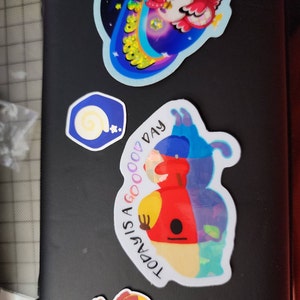 Holographic Pascal Good Day ACNH Sticker - Etsy