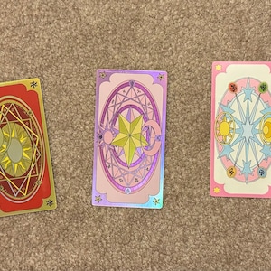 Sakura Card Glossy Metallic Sticker - Etsy