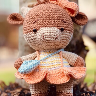 Happy Cow Pink Crochet Pattern/ Amigurumi Pattern - Etsy