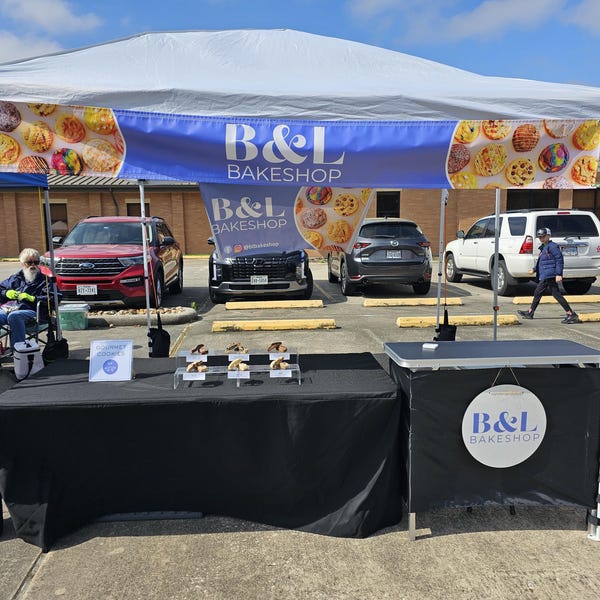Custom Start-up Show Bundle: Personalized Canopy Banner & Logo Table ...
