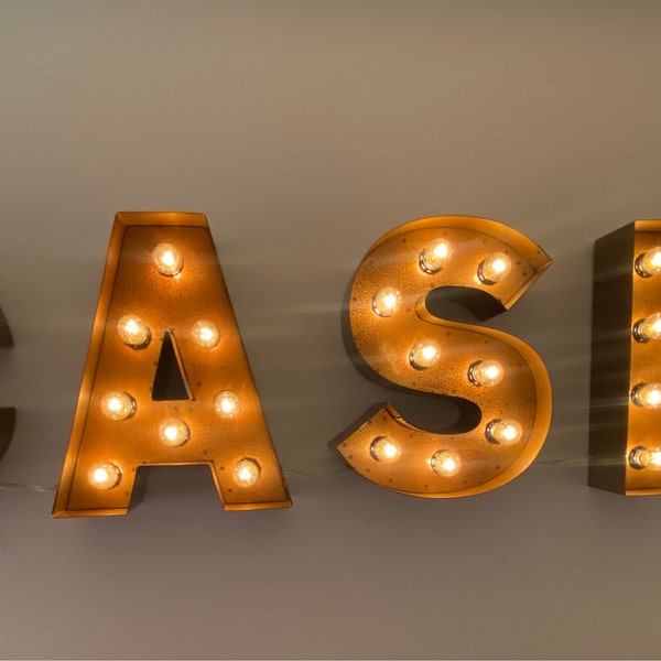 12" Marquee Letters, Light up Letters - Etsy