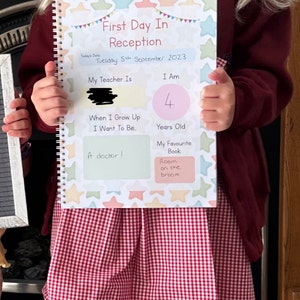 First Day of School, School Journey Journal, First Day of School Sign ...
