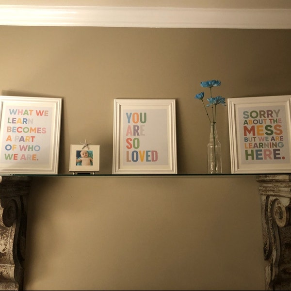 Sorry About the Mess but We Are Learning Here,messy Classroom Decor ...