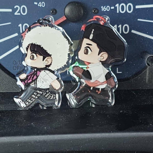 BTS "fake Love" Running Chibi Stickers - Etsy