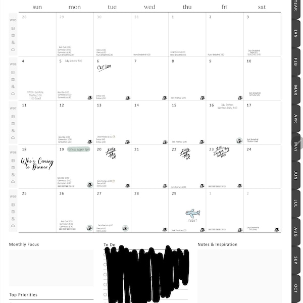 Digital STUDENT Planner, School Goodnotes Planner, Student Planner ...