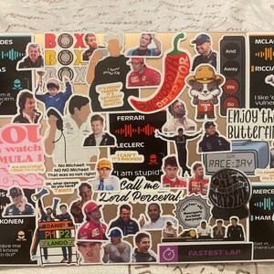 Lewis Hamilton Sticker Pack/ Mercedes F1 2022/ Lewis Hamilton - Etsy
